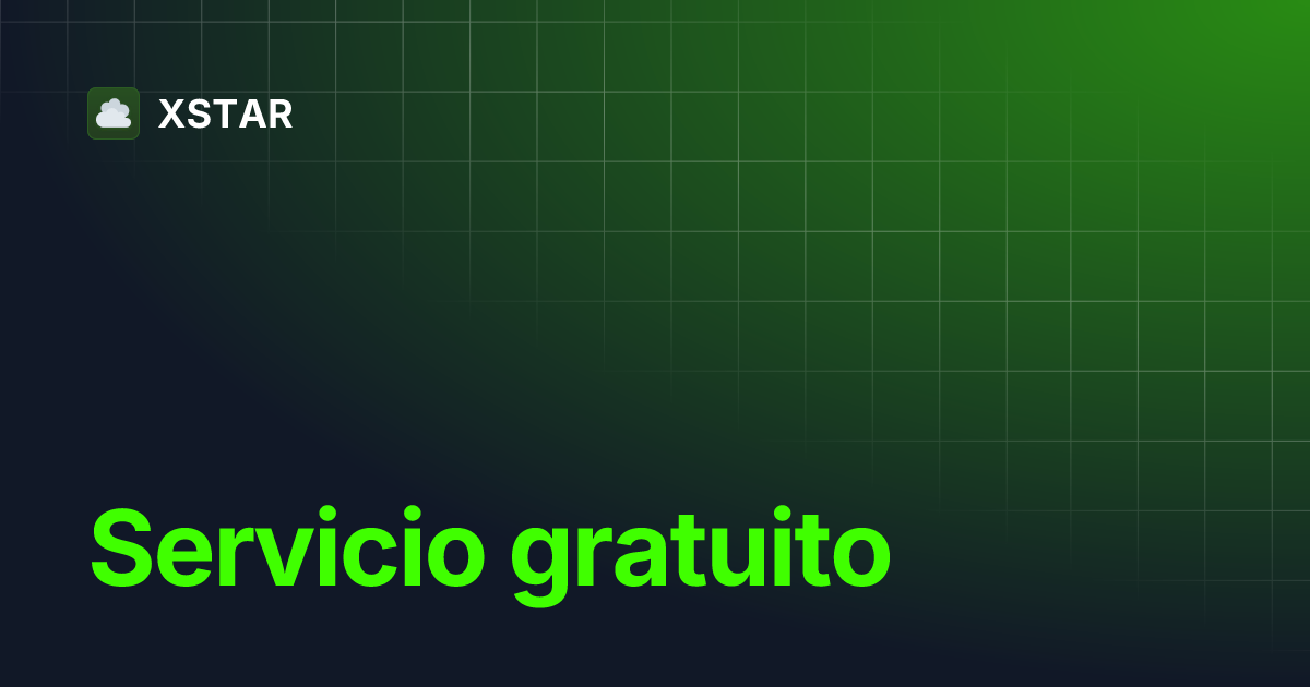 Servicio gratuito | XSTAR